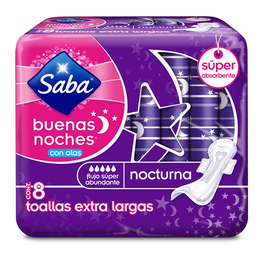 Saba, Toalla Sanitaria Ultradelgada Nocturna 50 unid – CropaFresh Saba, Toalla Sanitaria Ultradelgada Nocturna 50 unid – CropaFresh